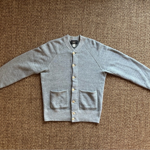 Ralph Lauren Double RL | Sweaters | Ralph Lauren Double Rl Rrl Mens Sweater Cardigan Grey | Poshmark